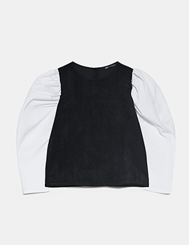 Assymetric printed top – Thalia-theme