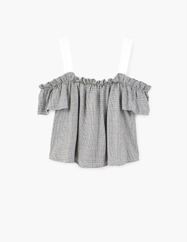 Assymetric printed top – Thalia-theme